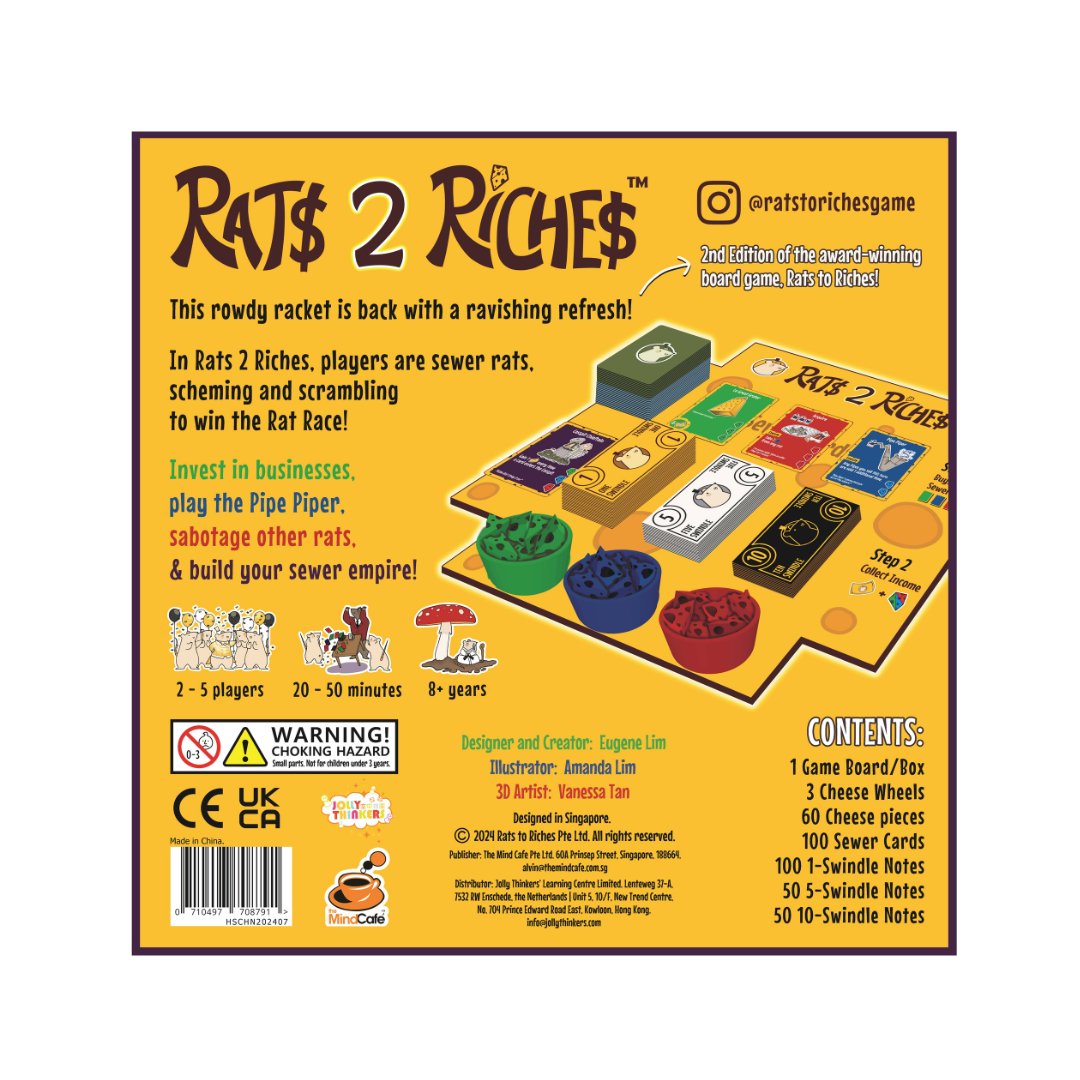 Rats 2 Riches Board Game - The Mind Cafe