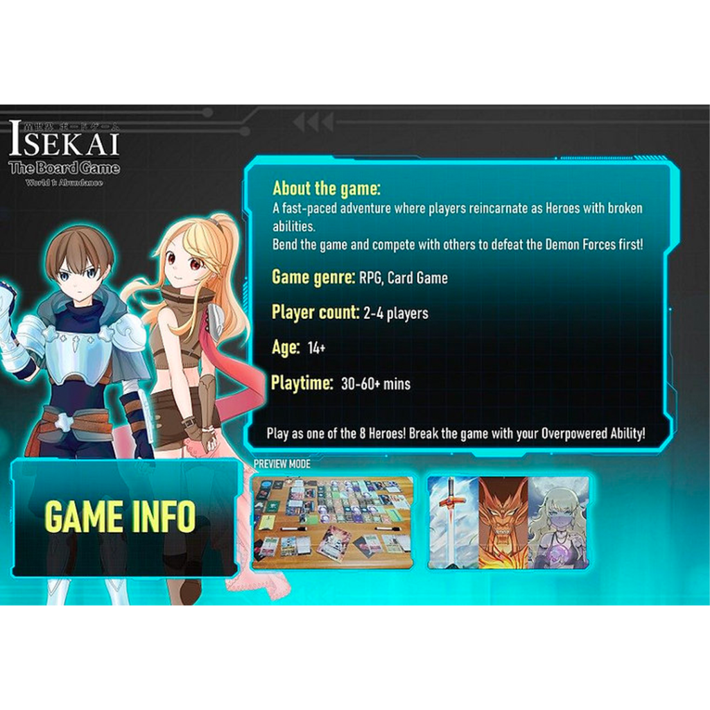 Isekai The Board Game - The Mind Cafe